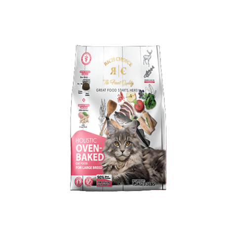 HOLISTIC OVEN-BAKED CAT FOOD FOR LARGE BREED - Rich Choice Holistic
